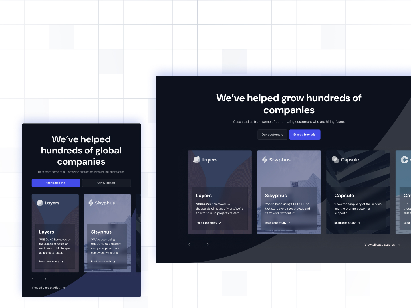 Case Study Carousel - UNDBOUND by Phrutos Creative